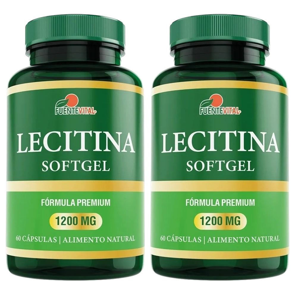 Lecitina de Soya 2 Frascos, 120 Capsulas – CUATROGLACIARES